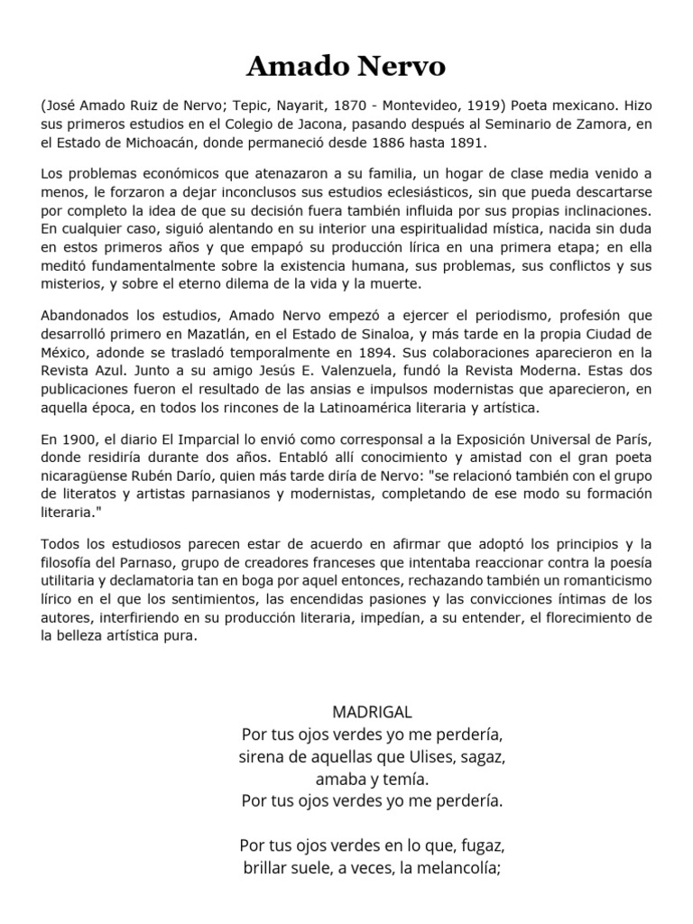 AMADO NERVO | PDF