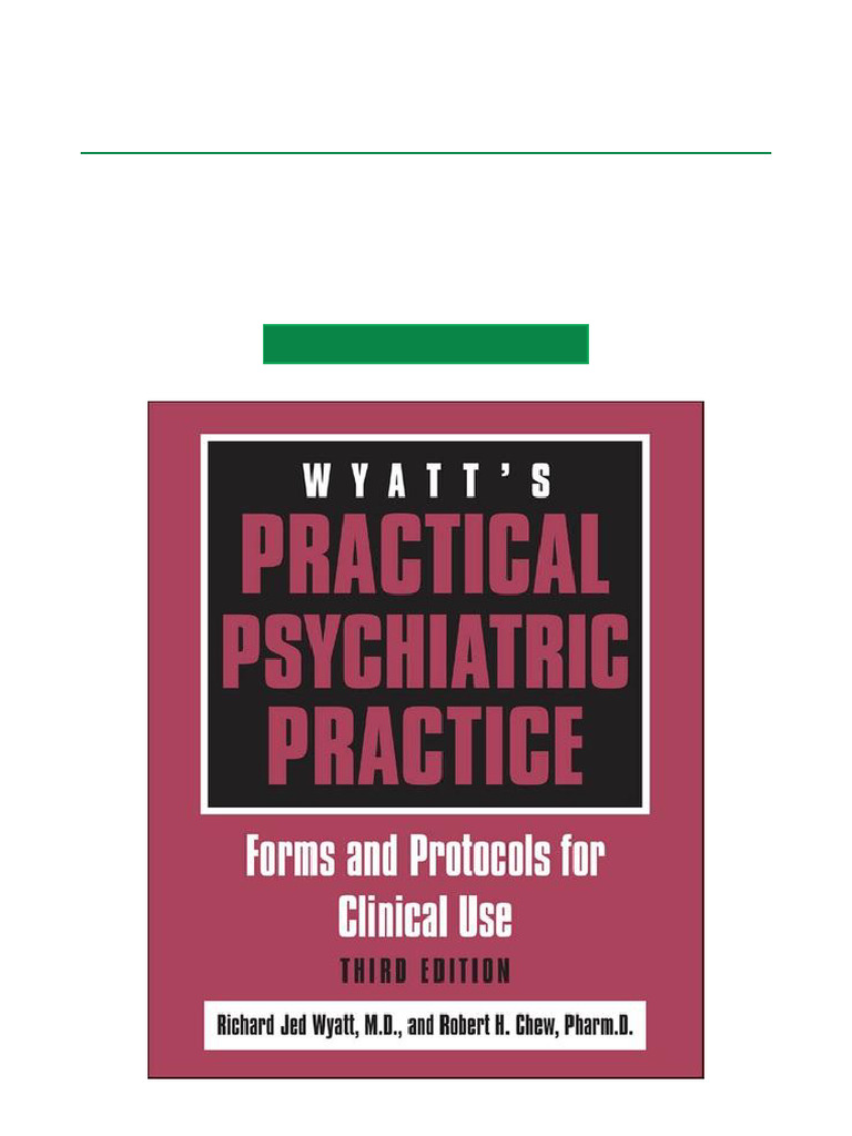 Wyatt's Psychiatric Practice Forms | PDF | Psychiatry | Microsoft Windows