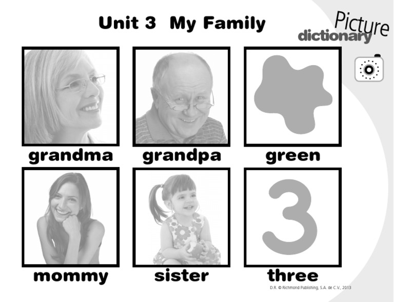 Family Vocabulary Picture Dictionary | PDF