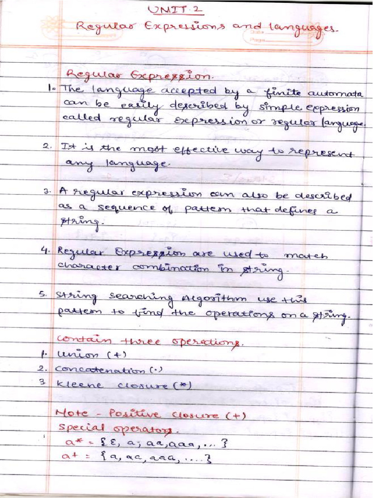 Tafl Unit 2 Notes Pdf