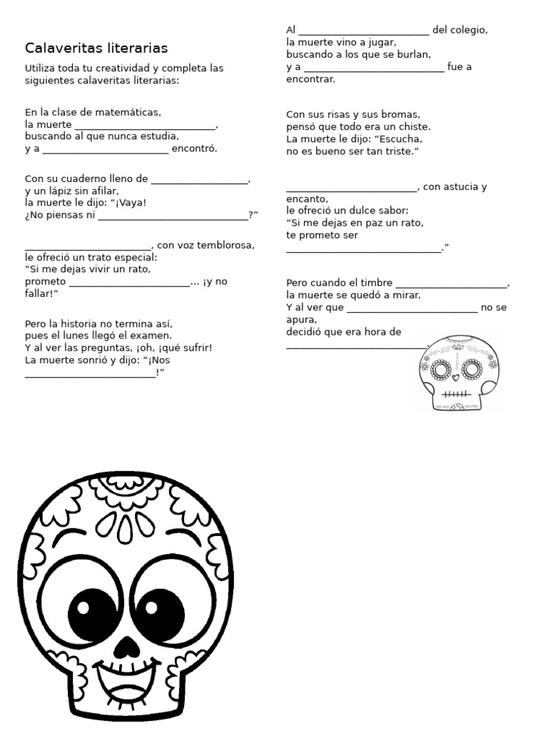 Calaveritas Literarias | PDF