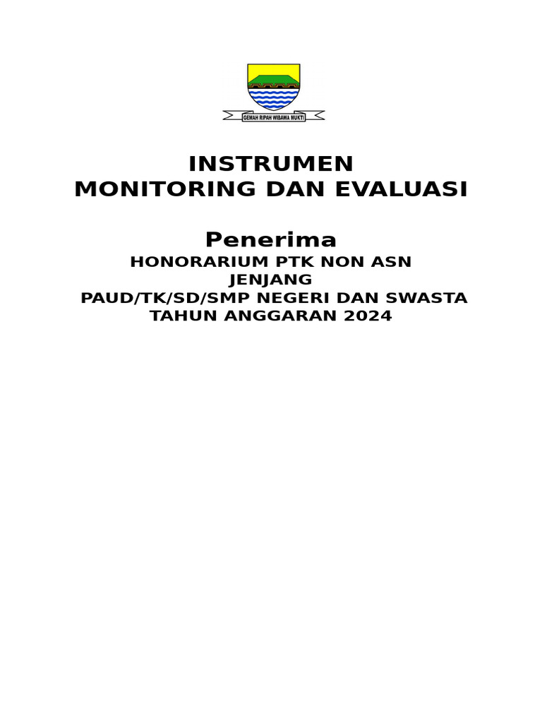 Instrumen Monev HPM 2024 | PDF