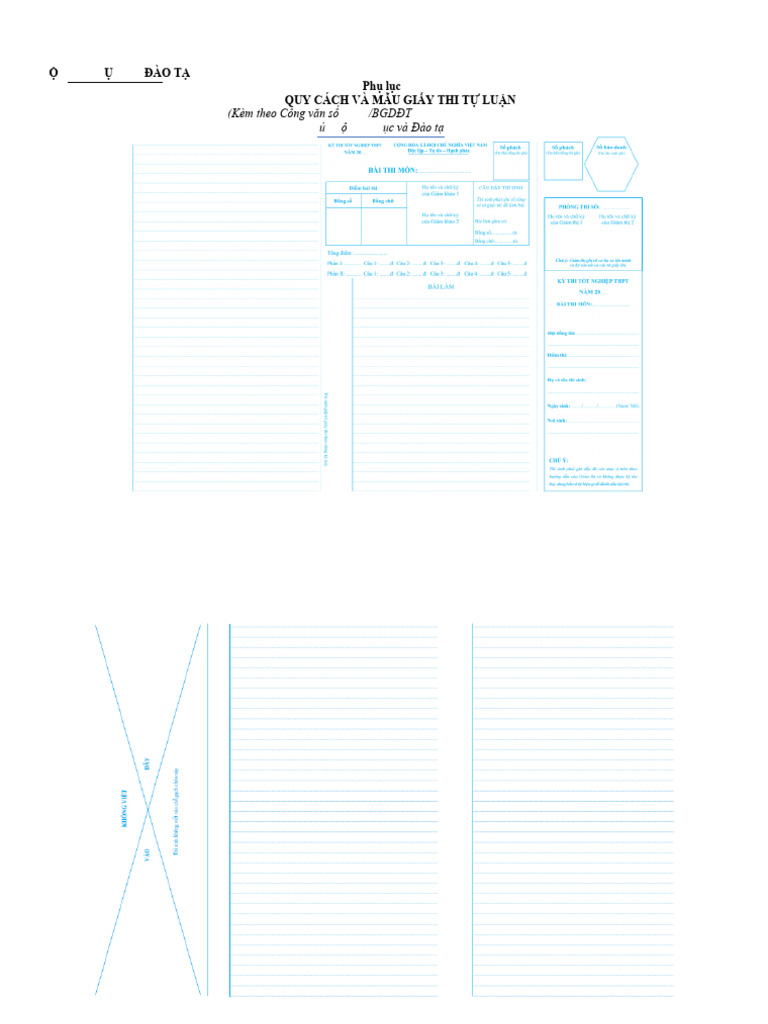 Mau Giay Thi Tu Luan | PDF
