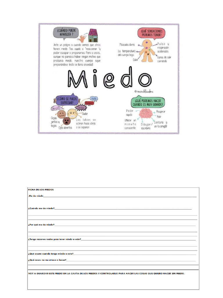 Actividad Miedo | PDF