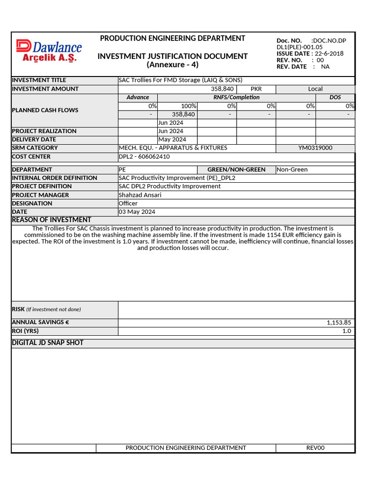 SAC Trollies Investment for Productivity | PDF | Firefighting ...