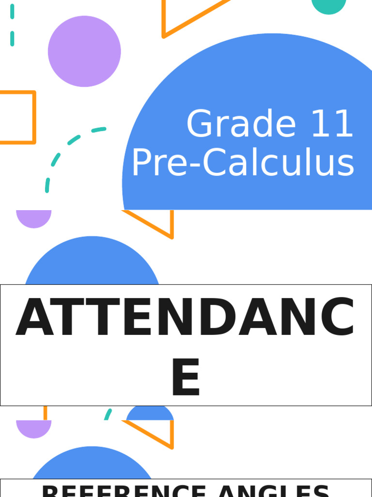 Understanding Reference Angles in Pre-Calc | PDF