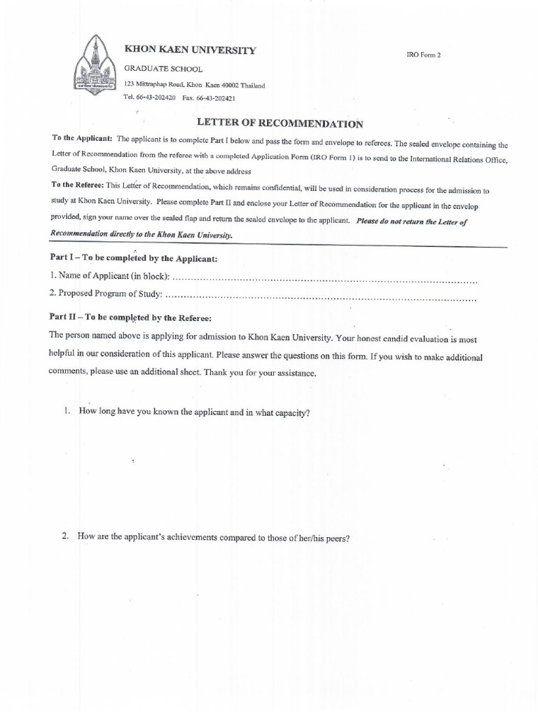 Letter form | PDF