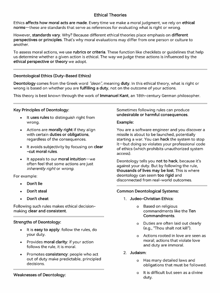 Ethics Midterm | PDF