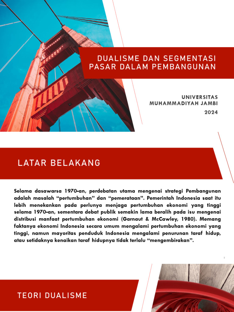 Dualisme Dan Segmentasi Pasar Dalam Pembangunan (Autosaved) | PDF