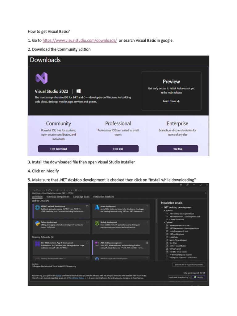 How-to-get-Visual-Basic | PDF