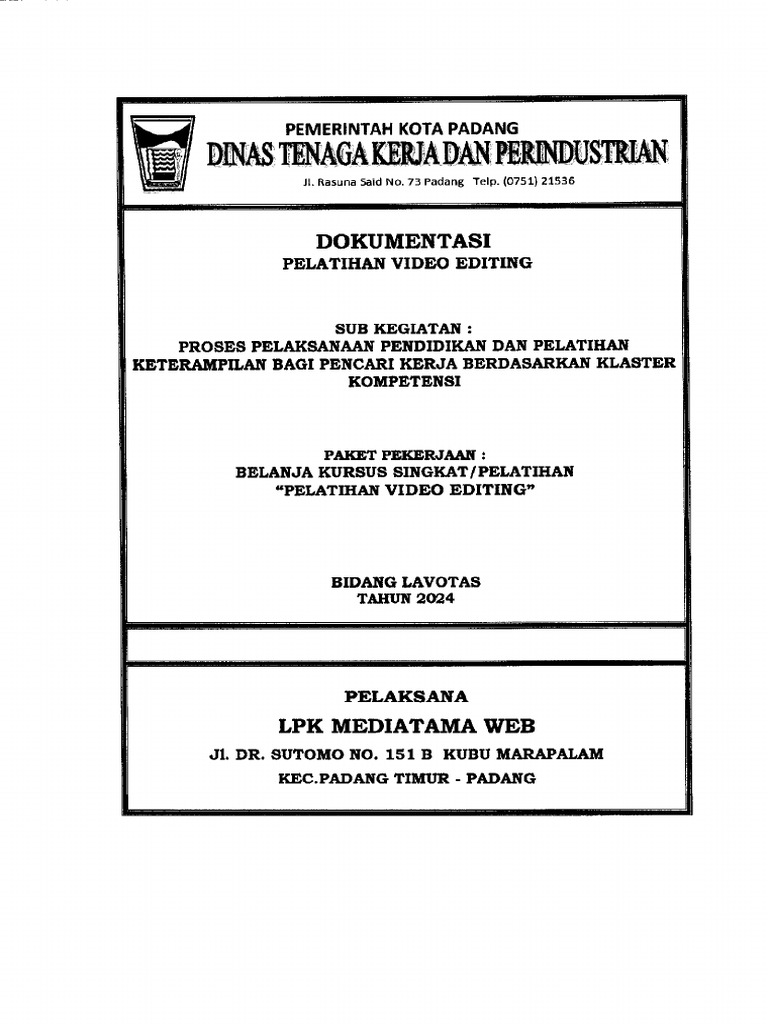 LPK Mediatama Web | PDF