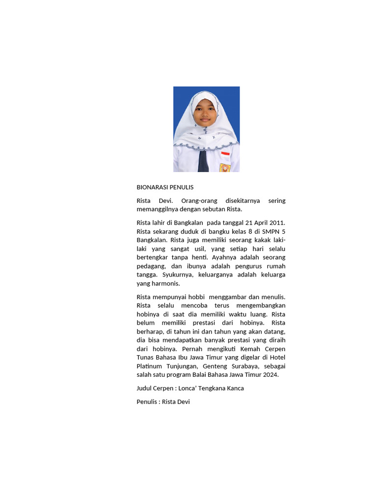 BIONARASI PENULIS | PDF