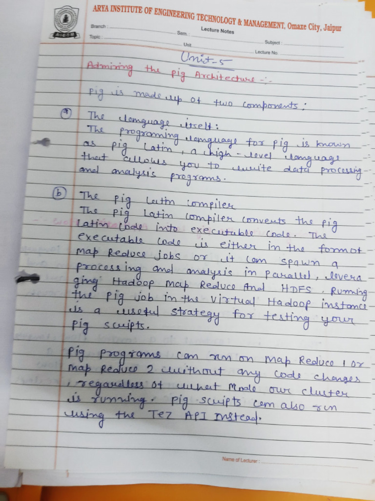 Unit 5 Big Data | PDF