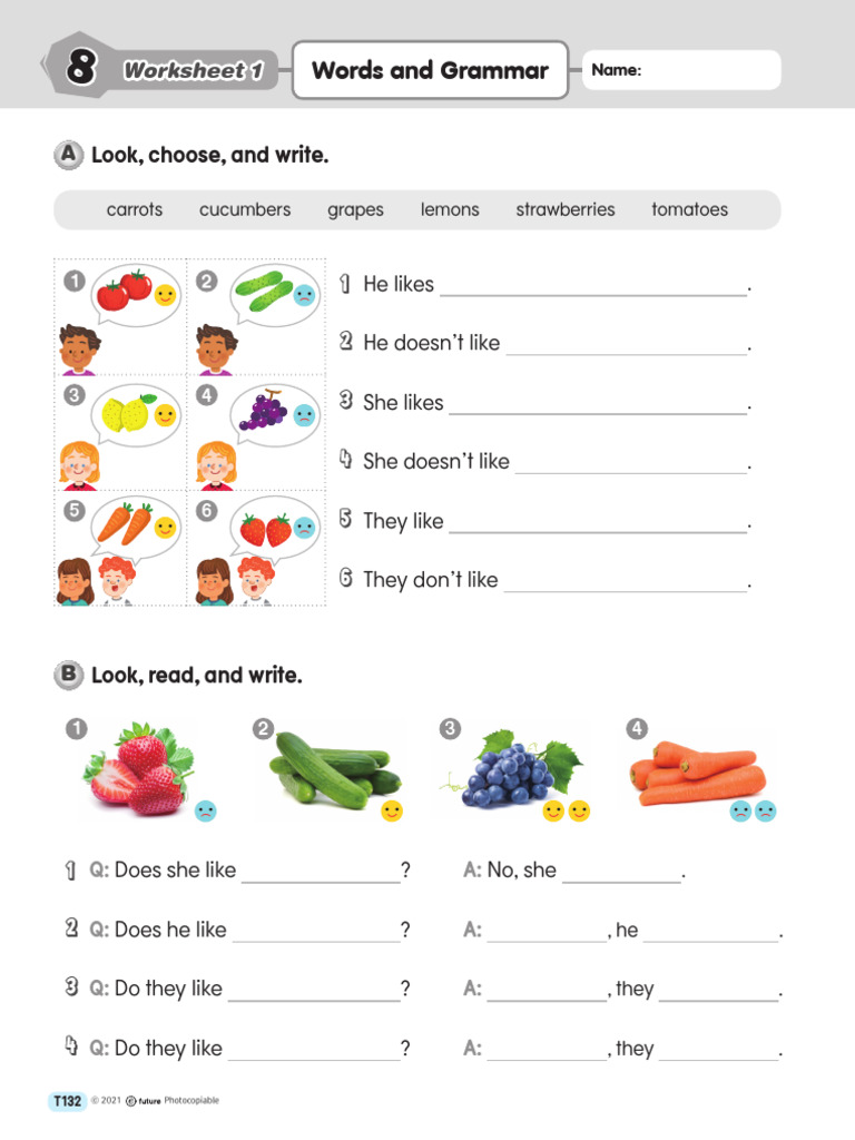 Let - S Smile 3 - Worksheet - Unit 8 | PDF