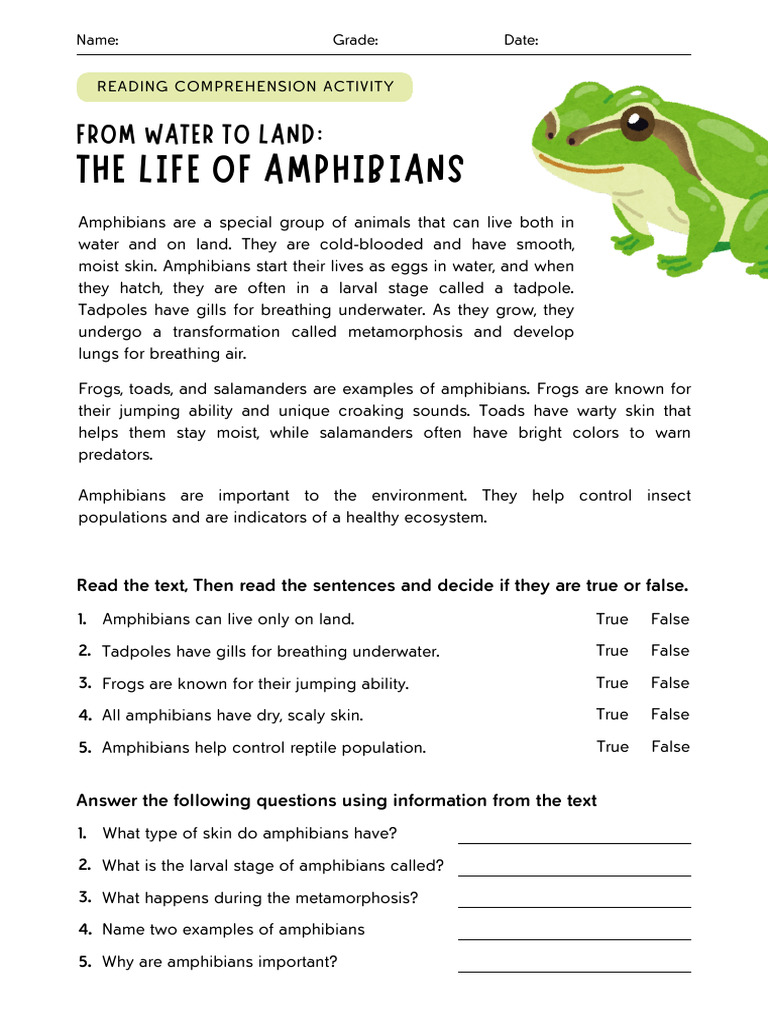 Understanding Amphibians: Key Facts | PDF