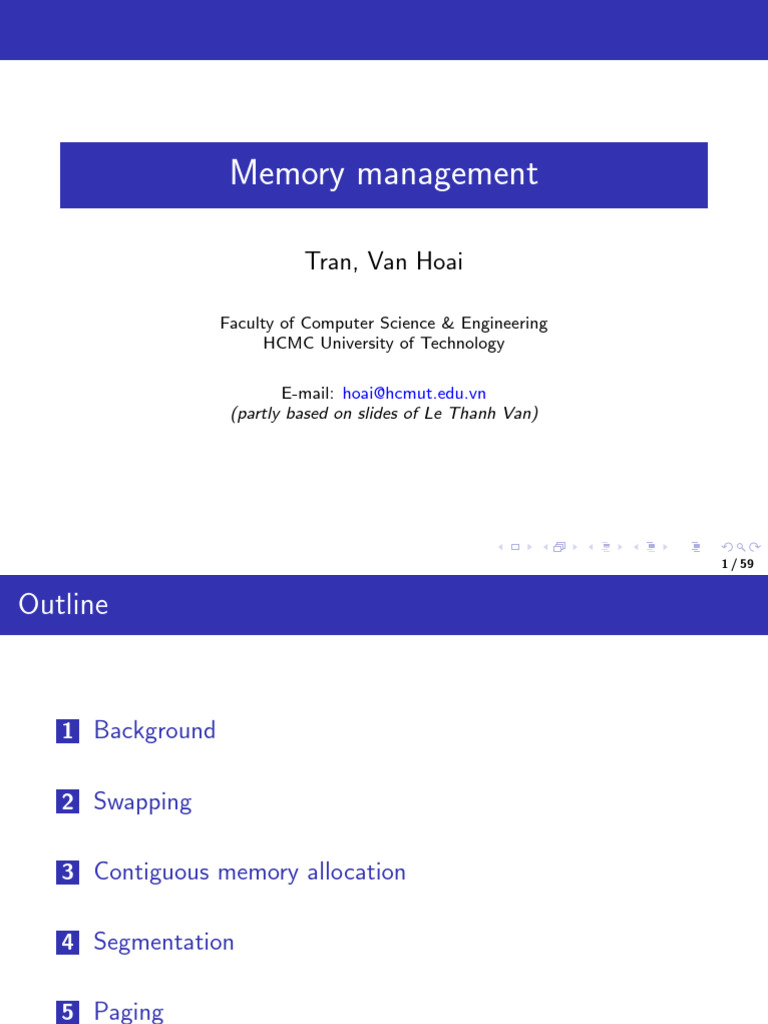 Os8 p3c8 Memorymanagement | PDF | Library (Computing) | Software Engineering