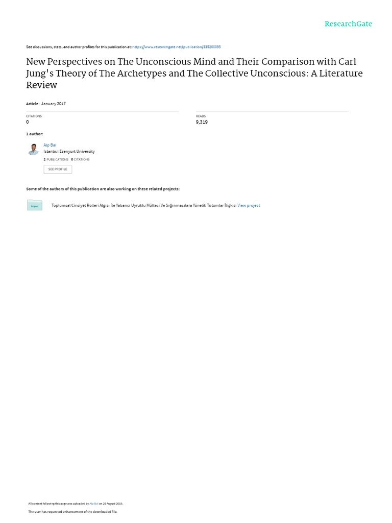 Carl Jungs Theoryof The Archetypesand The Collective Unconscious ...