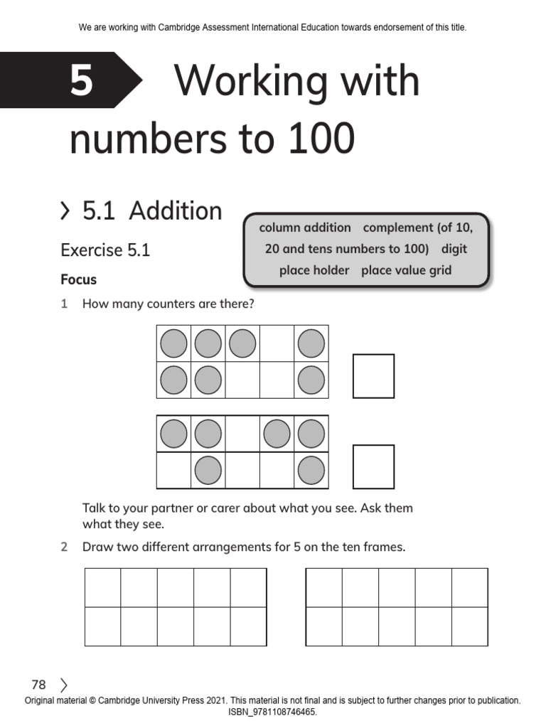Unit 5 - Mathematics - Stage 2 - Workbook | PDF | Subtraction ...