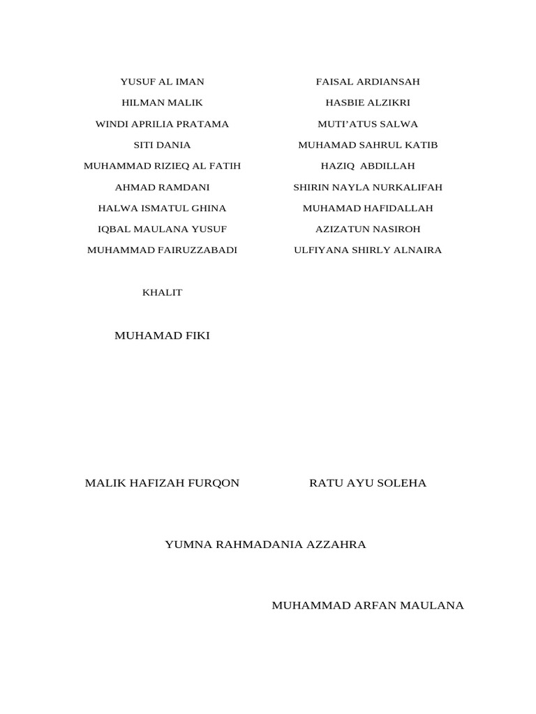 List of Student Names and Details | PDF