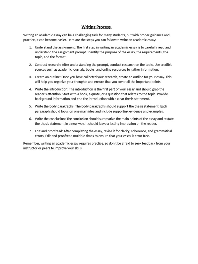 10.1 Handout 1 Writing Process | PDF