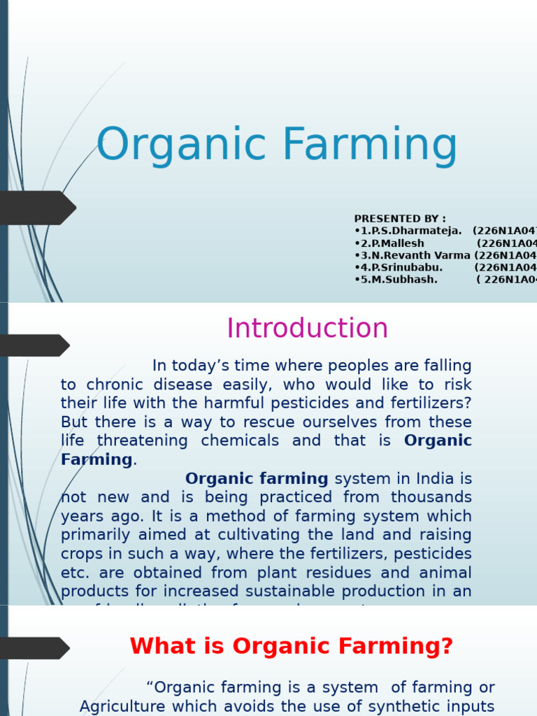 Organicfarming 200605085354 | PDF | Agriculture | Organic Farming