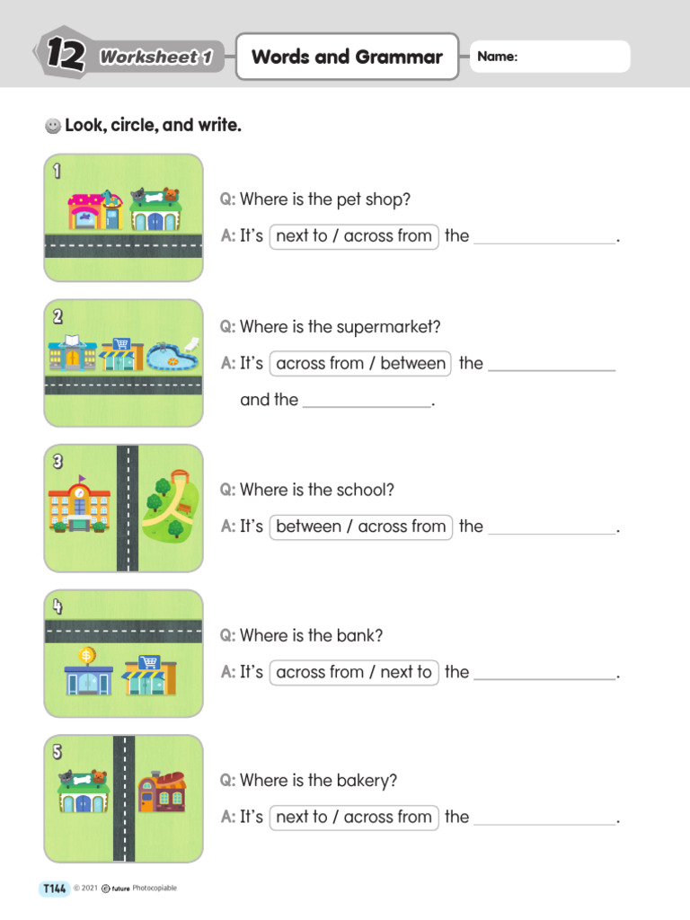 Let - S Smile 3 - Worksheet - Unit 12 | PDF
