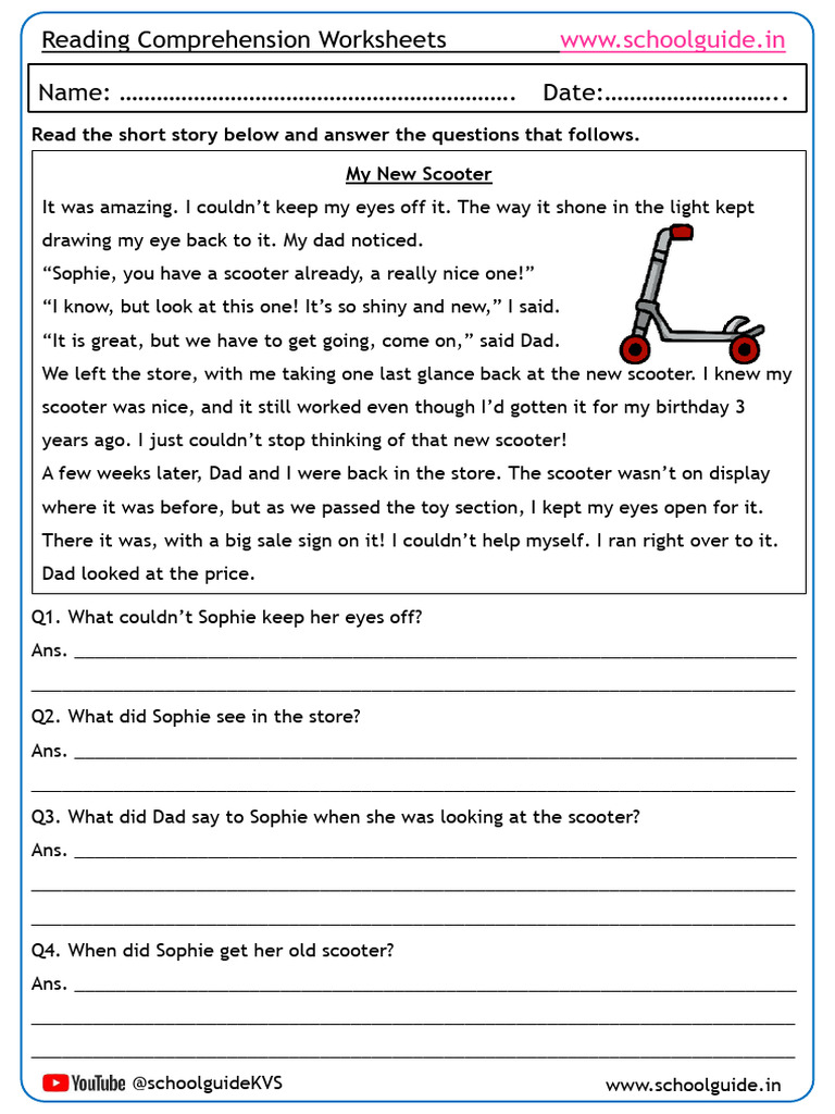 Reading Comprehension Worksheet 12 | PDF | Language Mechanics | Languages