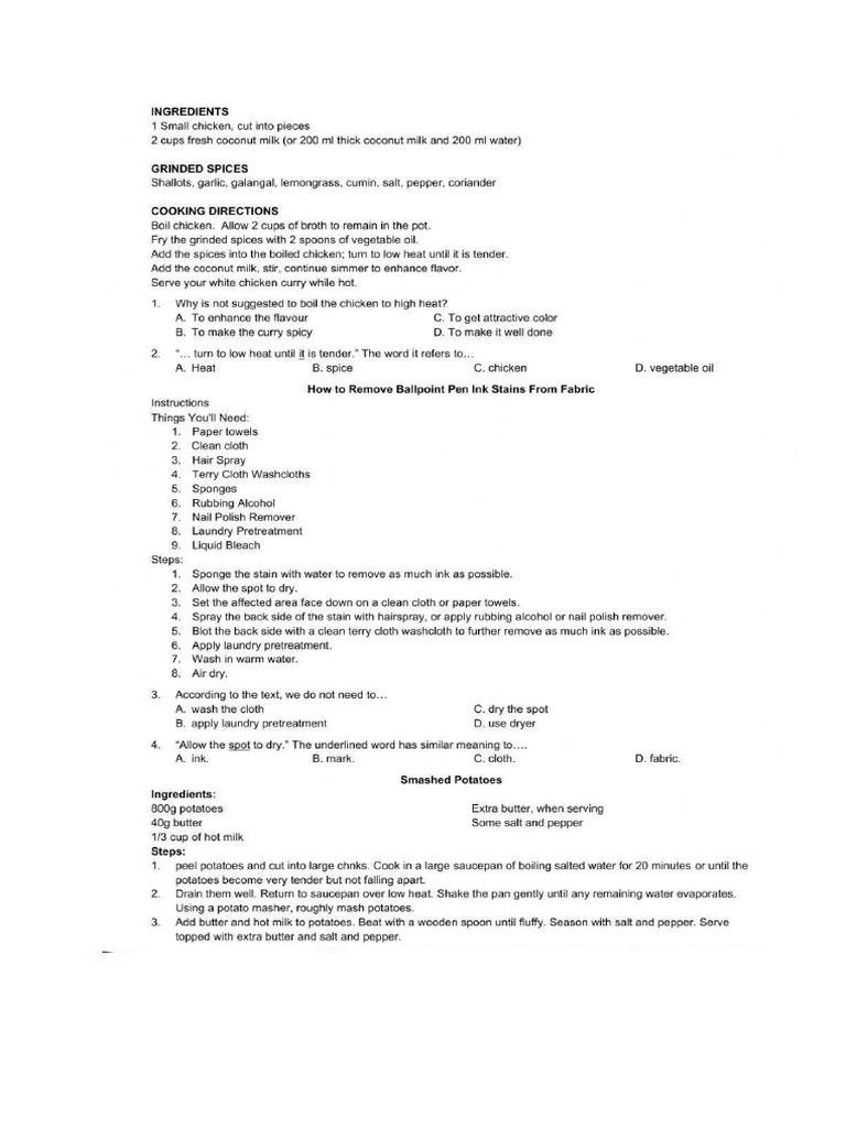 Procedure Text - Practice | PDF