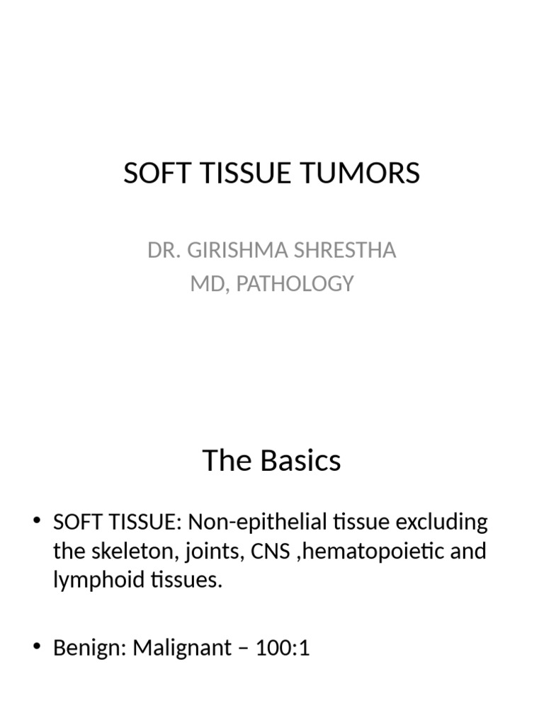 Soft Tissue Tumor | PDF | Neoplasms | Muscle