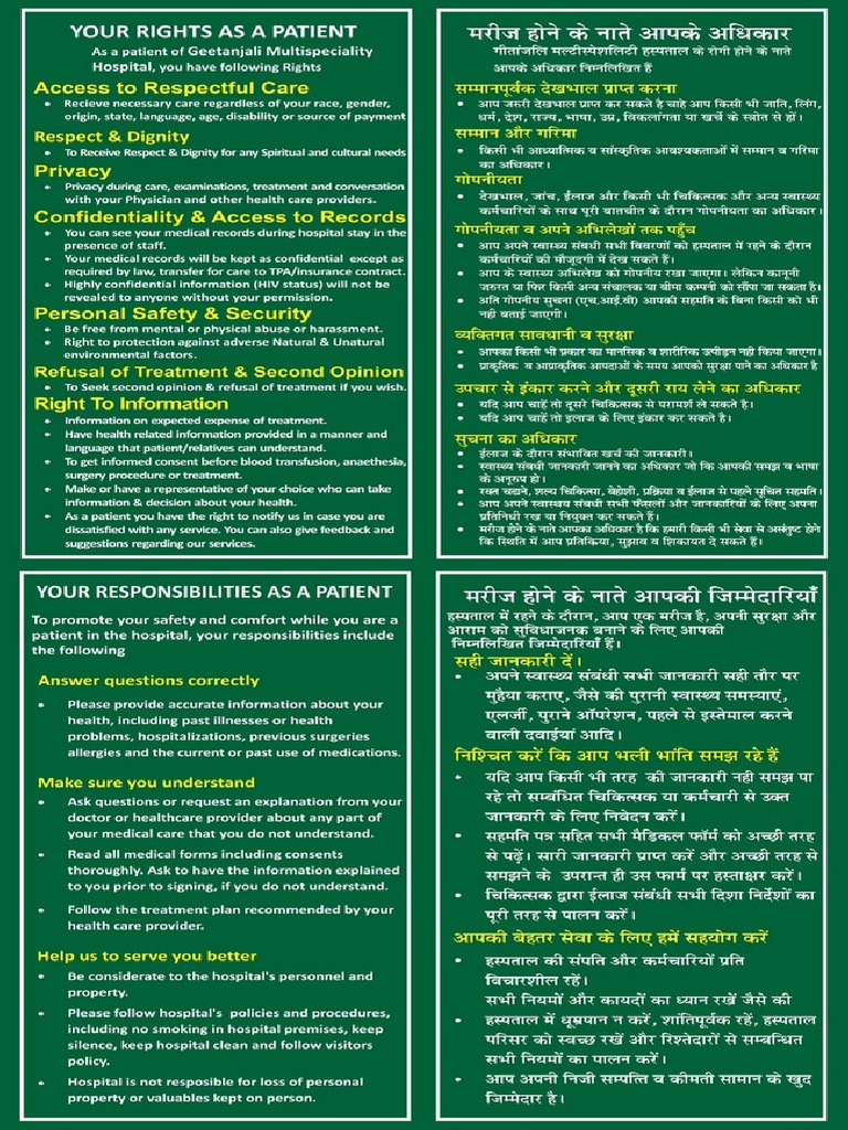 Patient Right and Education | PDF