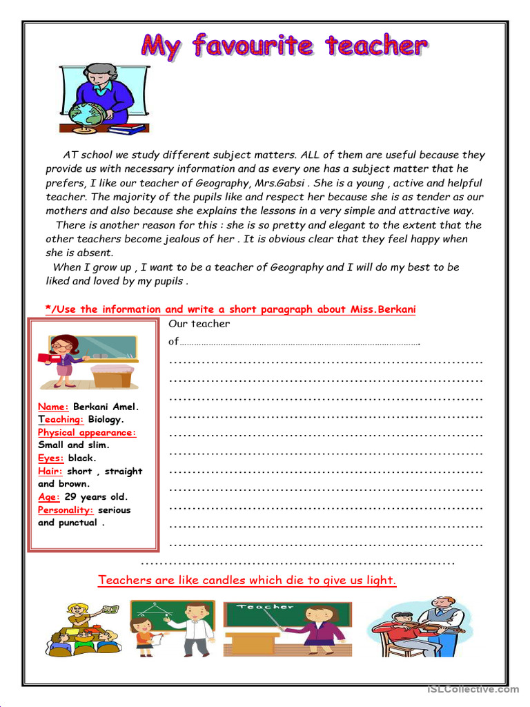 My Favourite Teacher | PDF