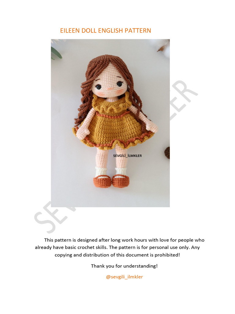 Eileen Doll Crochet Pattern Guide | PDF | Crochet | Knitting