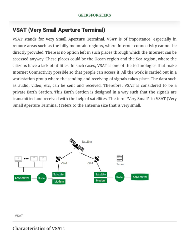 Understanding VSAT Technology | PDF | Very Small Aperture Terminal ...