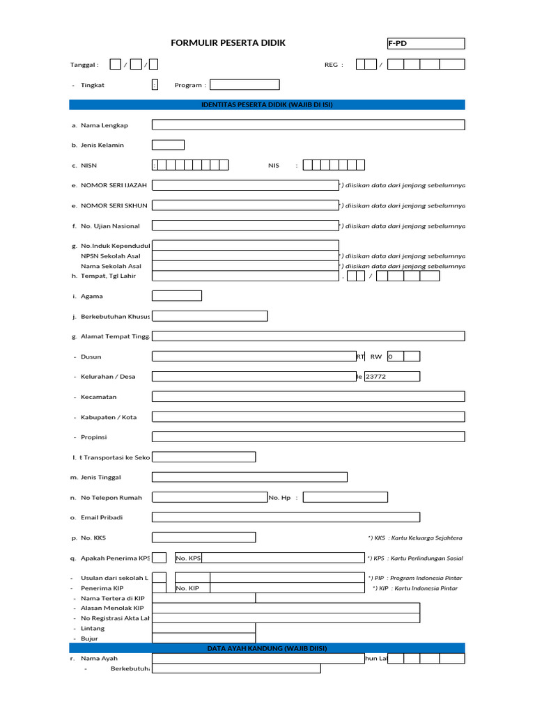 Form PPDB | PDF
