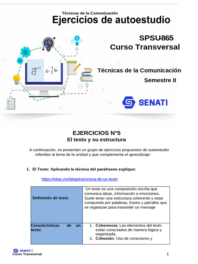 Ejercio Tecnicas 5 | PDF | Comunicación | Charles Darwin