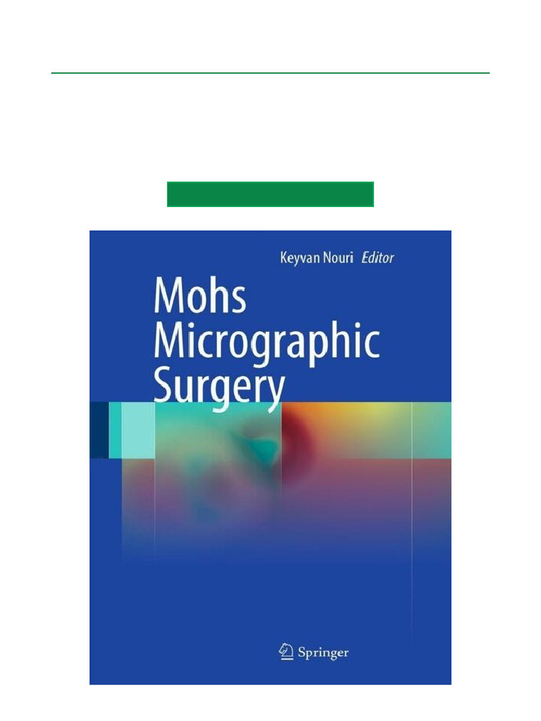 Mohs Micrographic Surgery Digital PDF Download | PDF | Skin Cancer ...