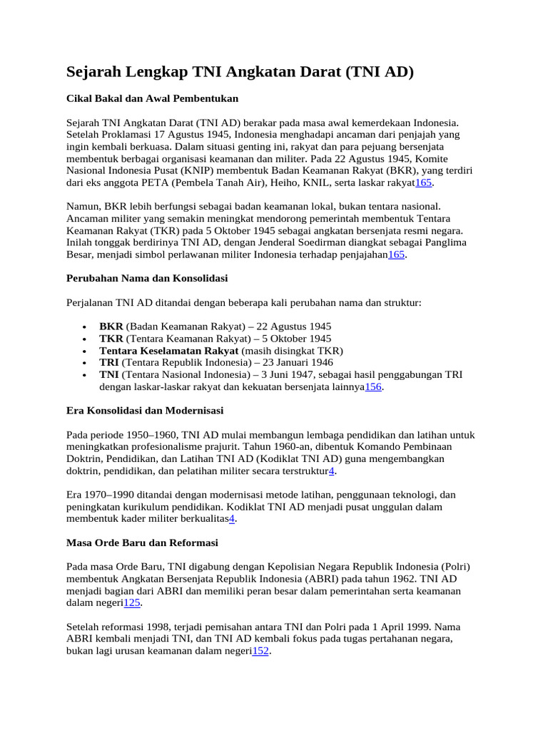 Sejarah Tni | PDF