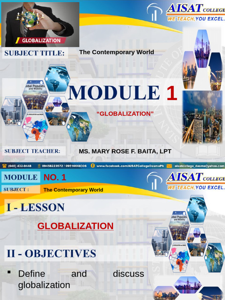 MFB - Module1 GE3 TCW 1 | PDF | Globalization | Economies