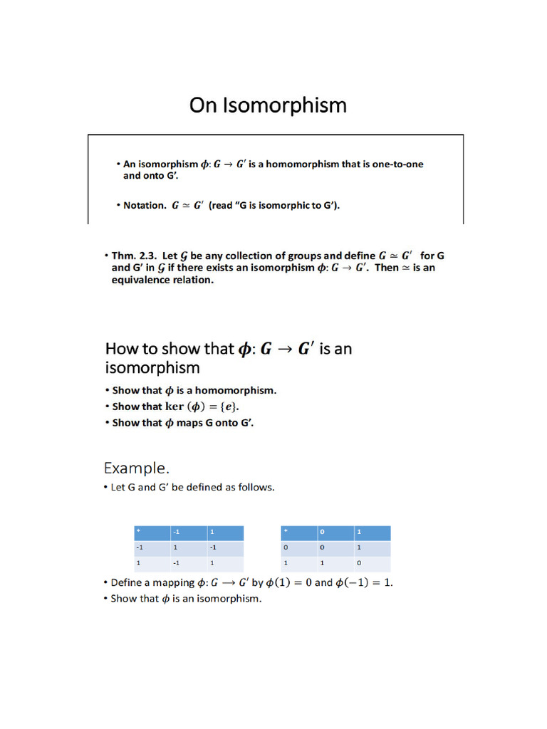 Isomorphism | PDF
