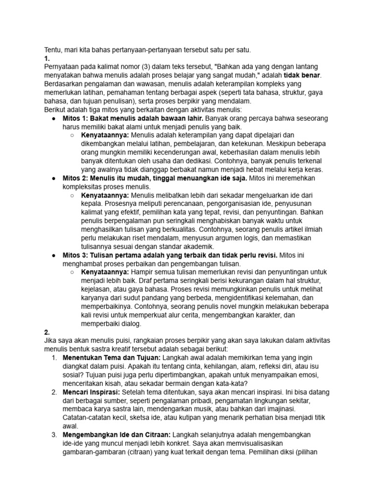 Level Cognitif 2 - Bacalah Teks Berikut Ini Lal... | PDF