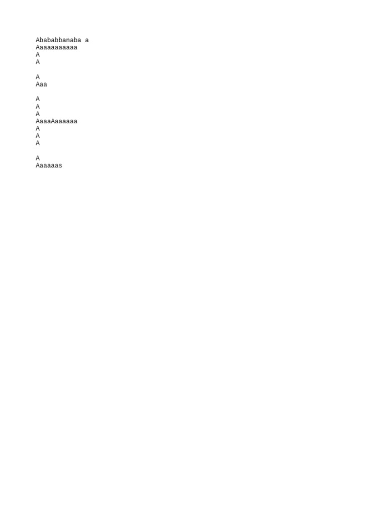 Abababbanaba A Aaaaaaaaaaa A A A Aaa A A A Aaaaaaaaaaa A A A A Aaaaaas | PDF