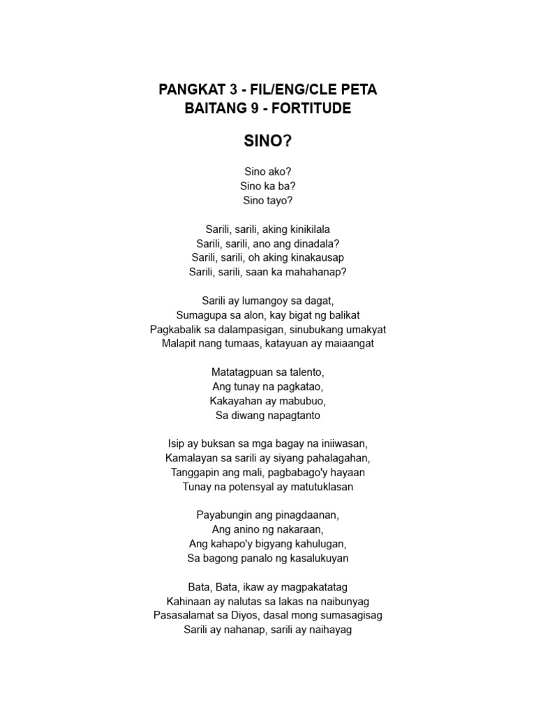 Sabayang Pagbigkas | PDF