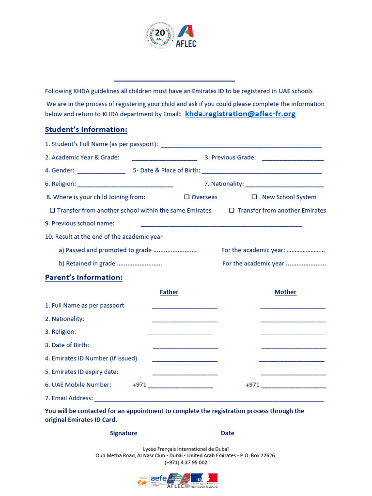 Khda Registration Requirement 2023 | PDF | United Arab Emirates ...
