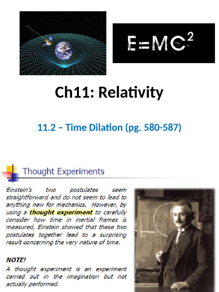 Pp3 Time Dilation 11.2 | PDF