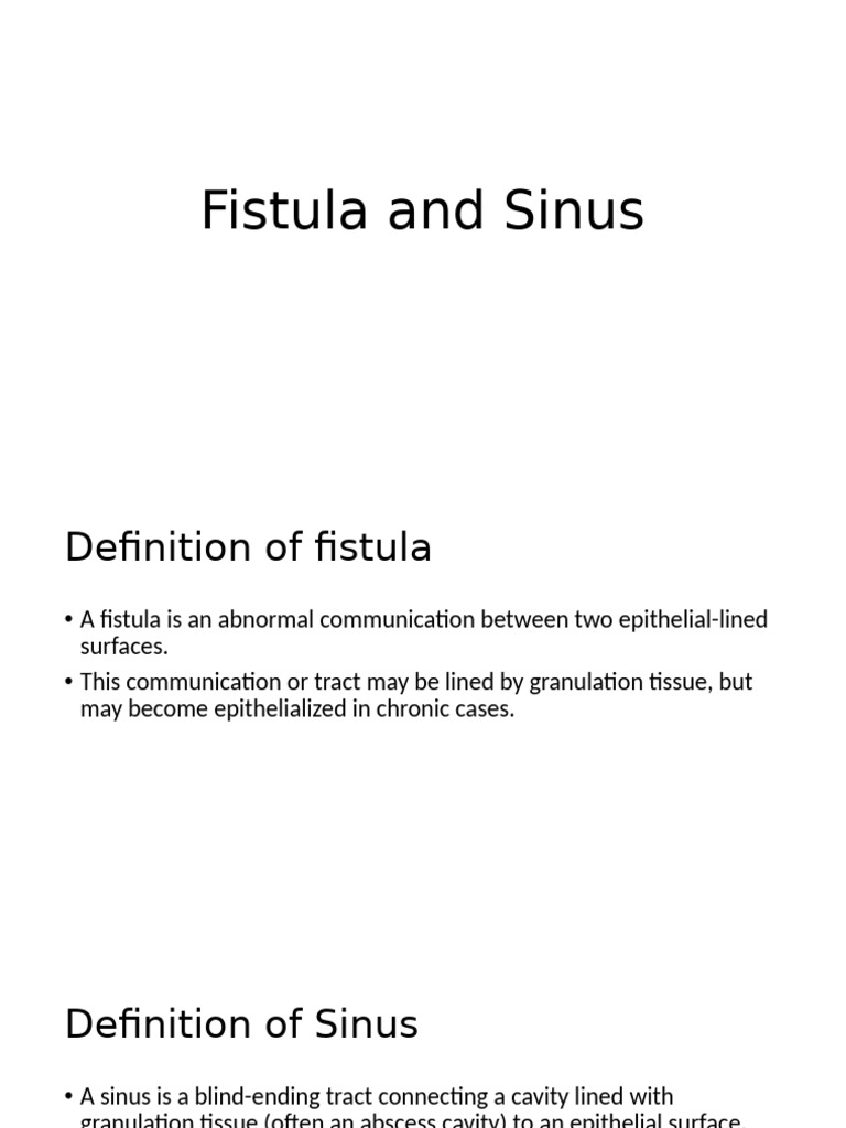Fistula | PDF | Neoplasms | Tuberculosis