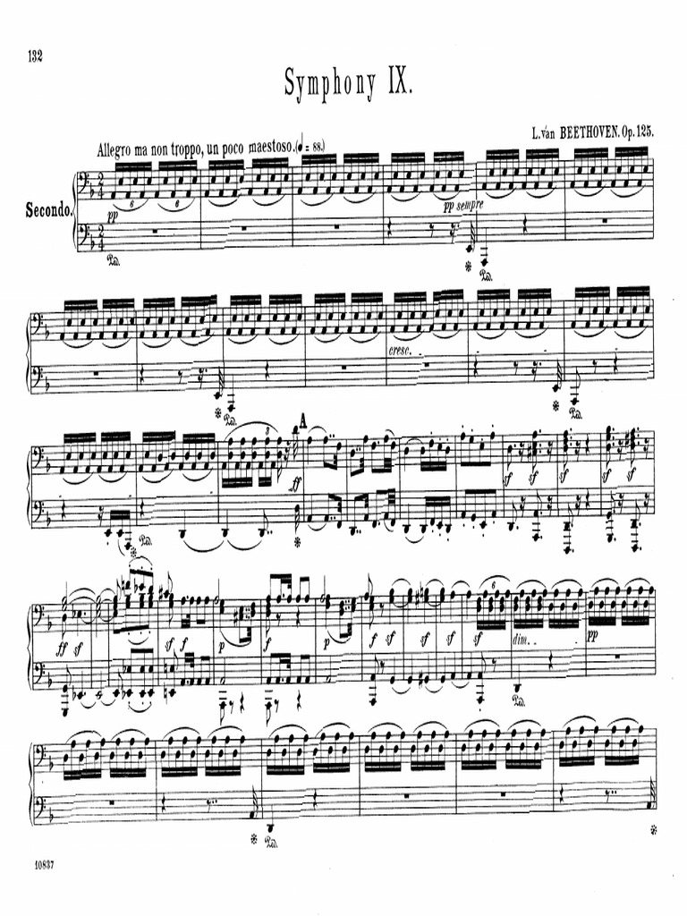Complete Score - Symphony No.9, Op.125 (Beethoven) | PDF