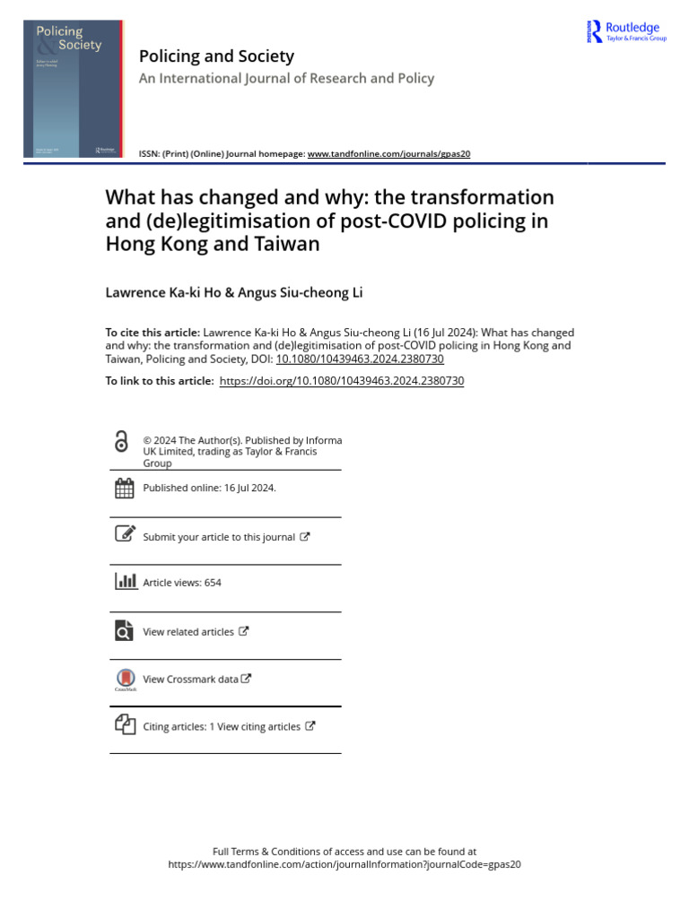 Ho Li - 2024 - What Has Changed and Why The Transformation and de Legitimisation of post-COVID ...