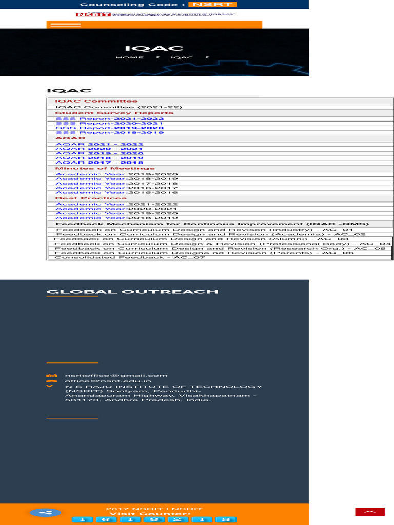 NSRIT (Code NSRT) | PDF
