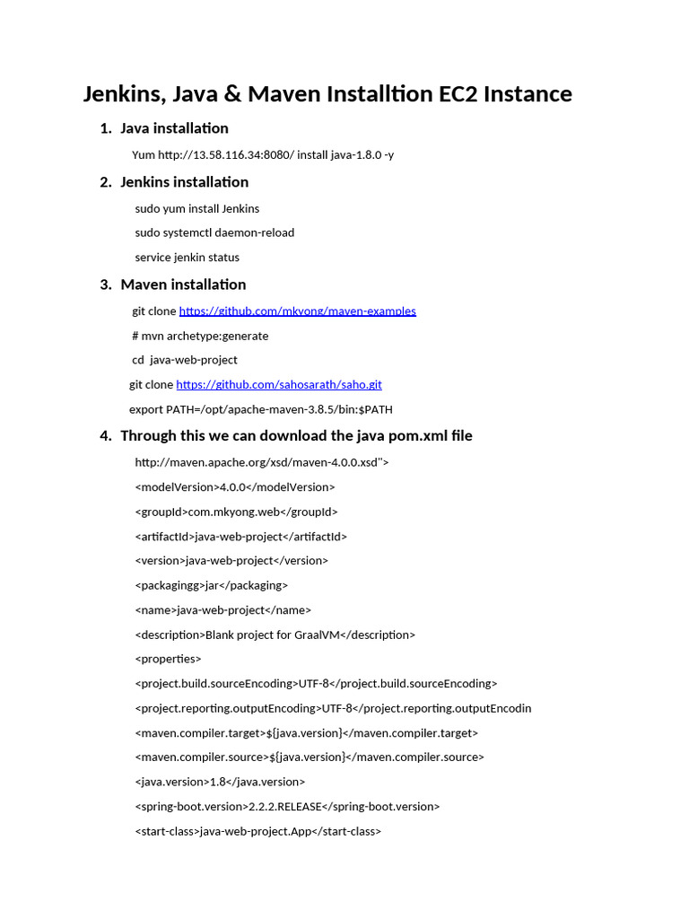 Tomcat installation on EC2 instance document | PDF | Software Development | Software