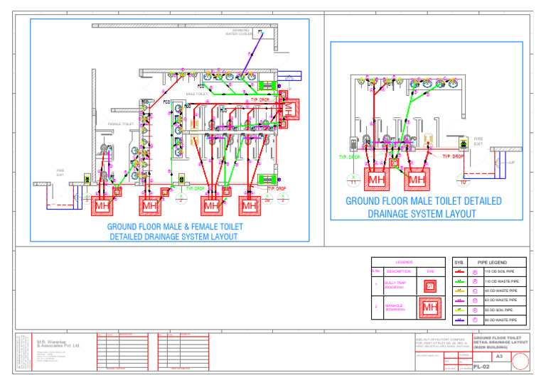 Ground Floor Toilet Drainage Layout | PDF